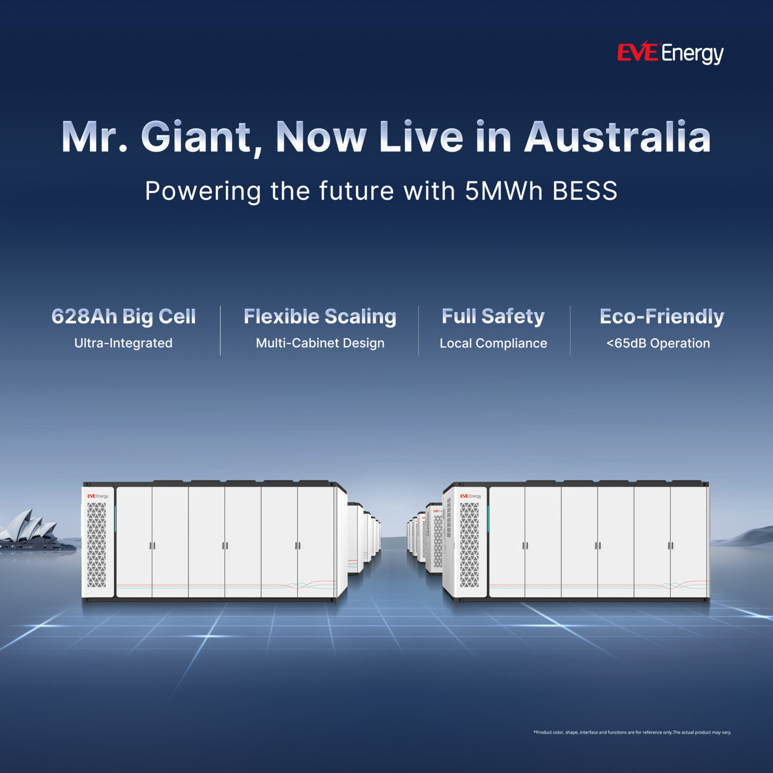 EVE Energy Launches 5 MWh Mr. Giant Storage in Australia - Battery-Tech ...